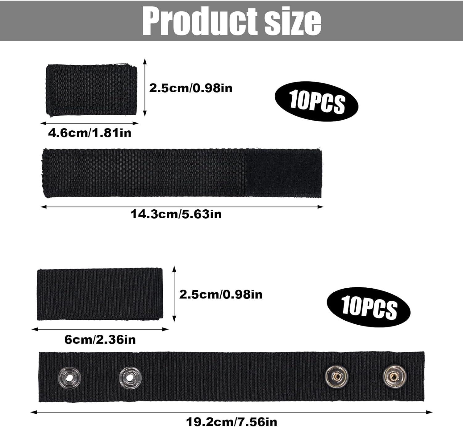 Peutier 20st Nylon Belt Loops - Secure Belt Keeper for 3.81/6.35cm ...