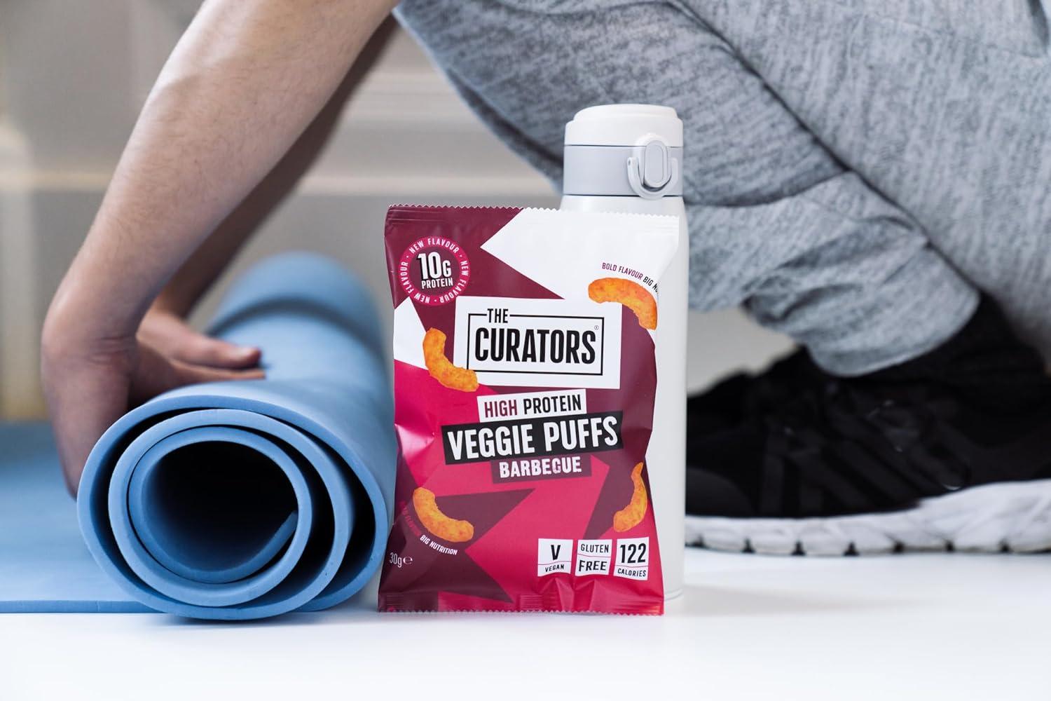 THE CURATORS High Protein Veggie BBQ Puffs Multipack Crisps 30g (20 ...