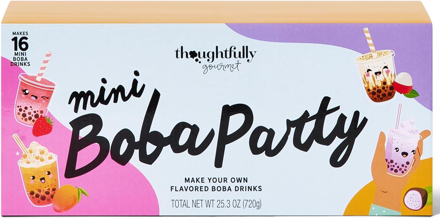 Thoughtfully Gourmet Mini Boba Party Set - Makes 16 Tasting Portions of ...