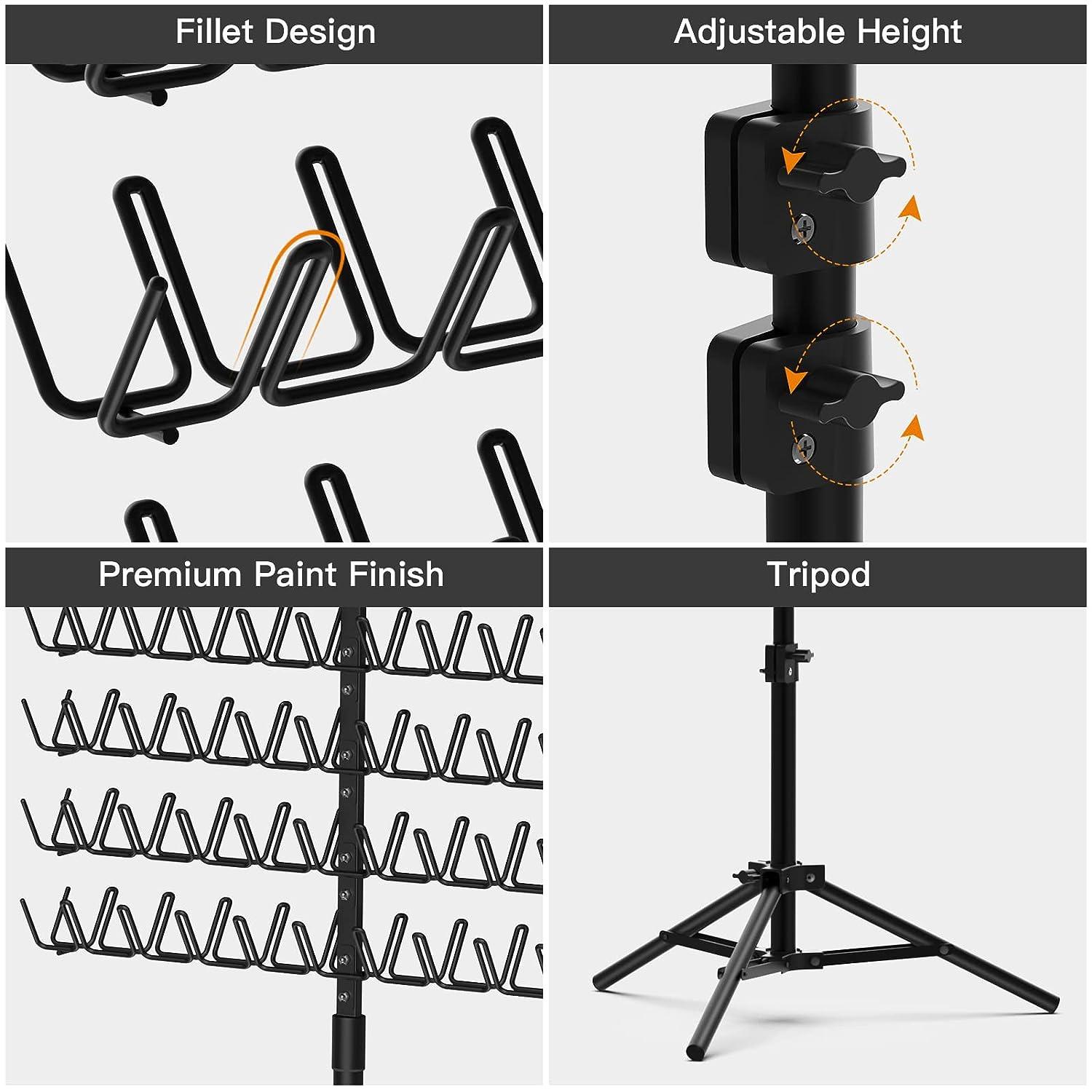 Sunnacate 120 Pegs Height Adjustable Braiding Hair Rack | Standing Hair ...