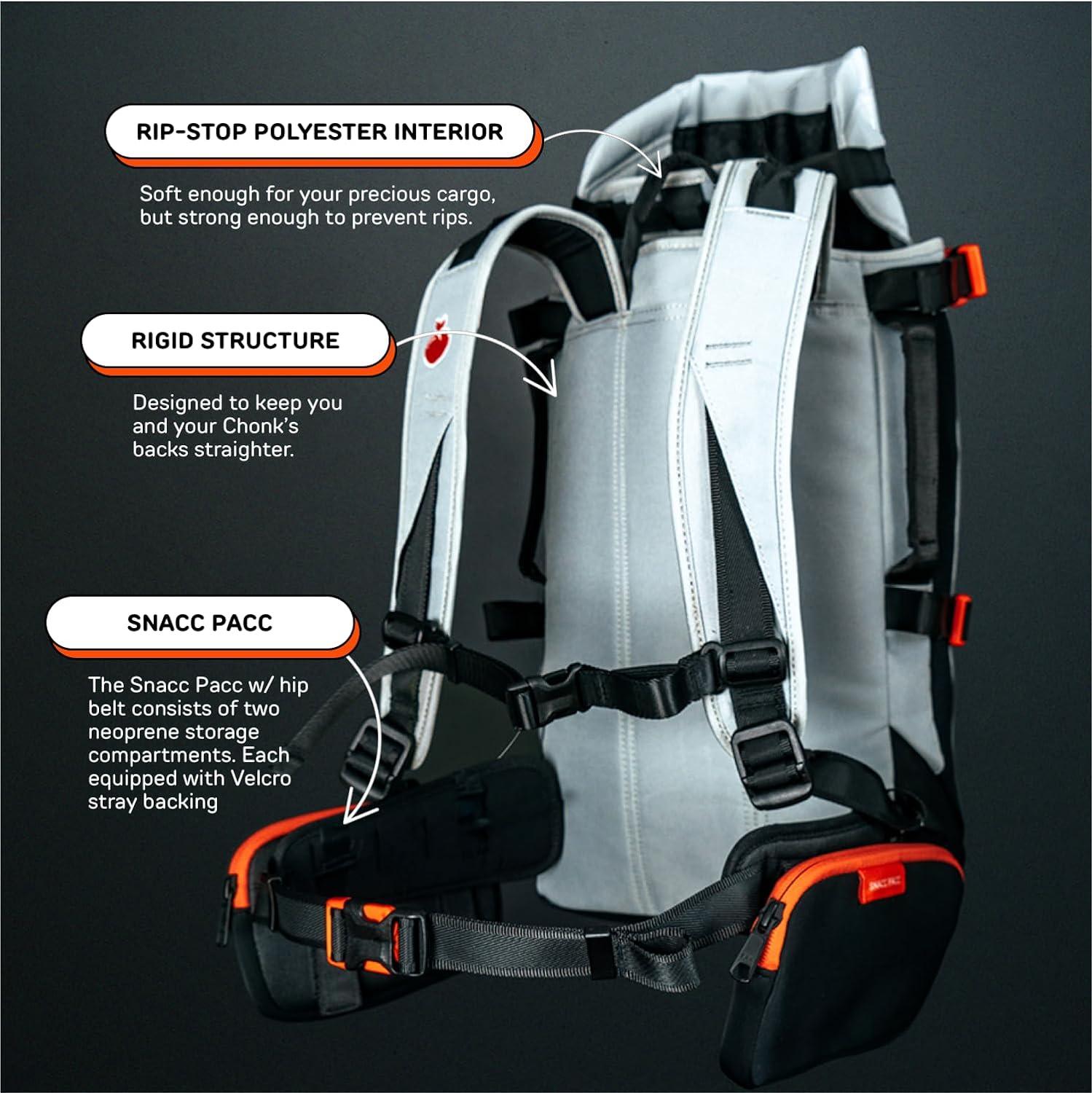 Little Chonk Maxine One Dog Backpack - Comfortable & Safe with Snacc ...