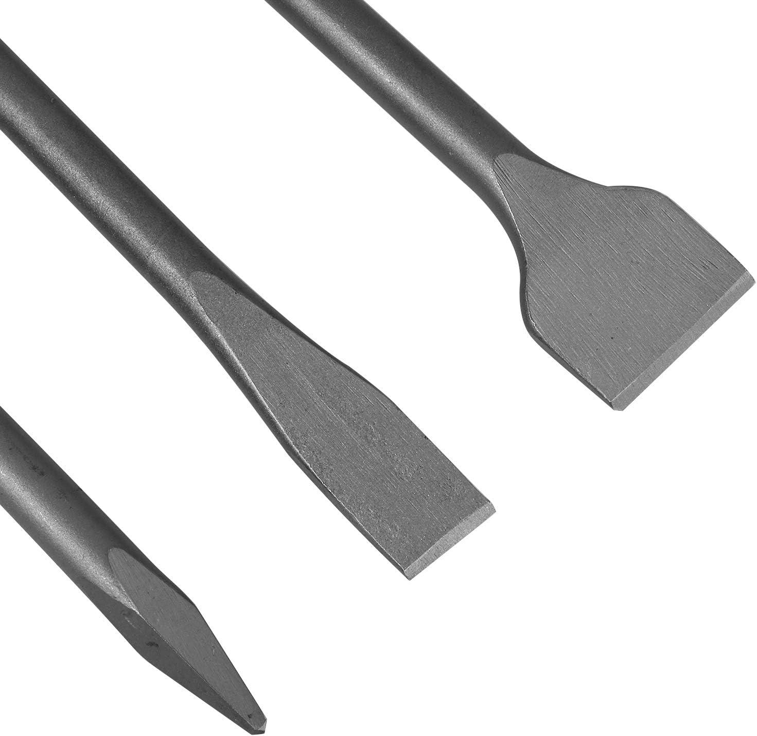 KINJOEK 6 PCS Chisel Set SDS Rotary Hammer Drill Bit Set - Pointed ...