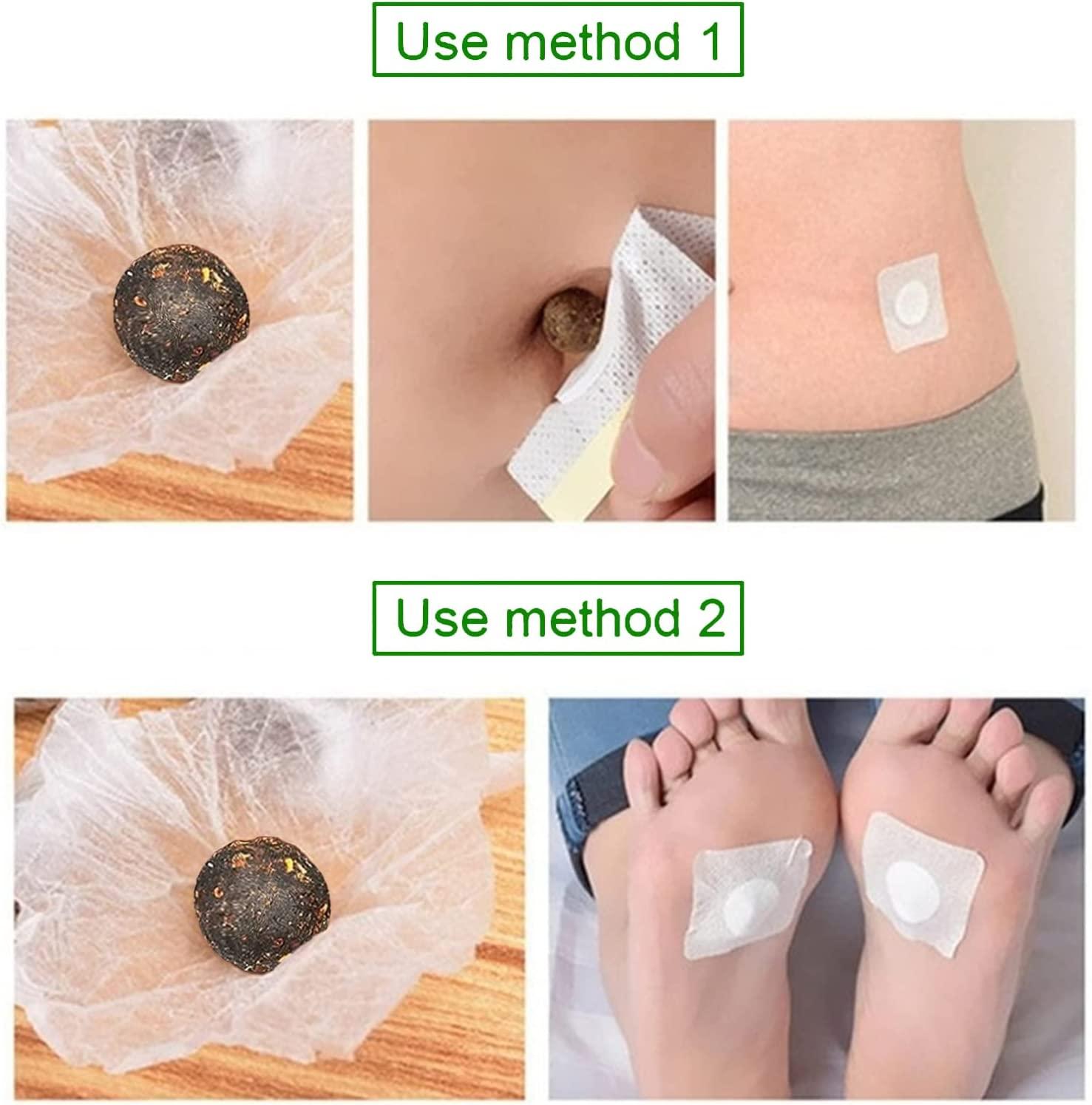 2 Boxes Mugwort Belly Patch 60Pcs Pills & Sticker Set for Moxa Hot ...