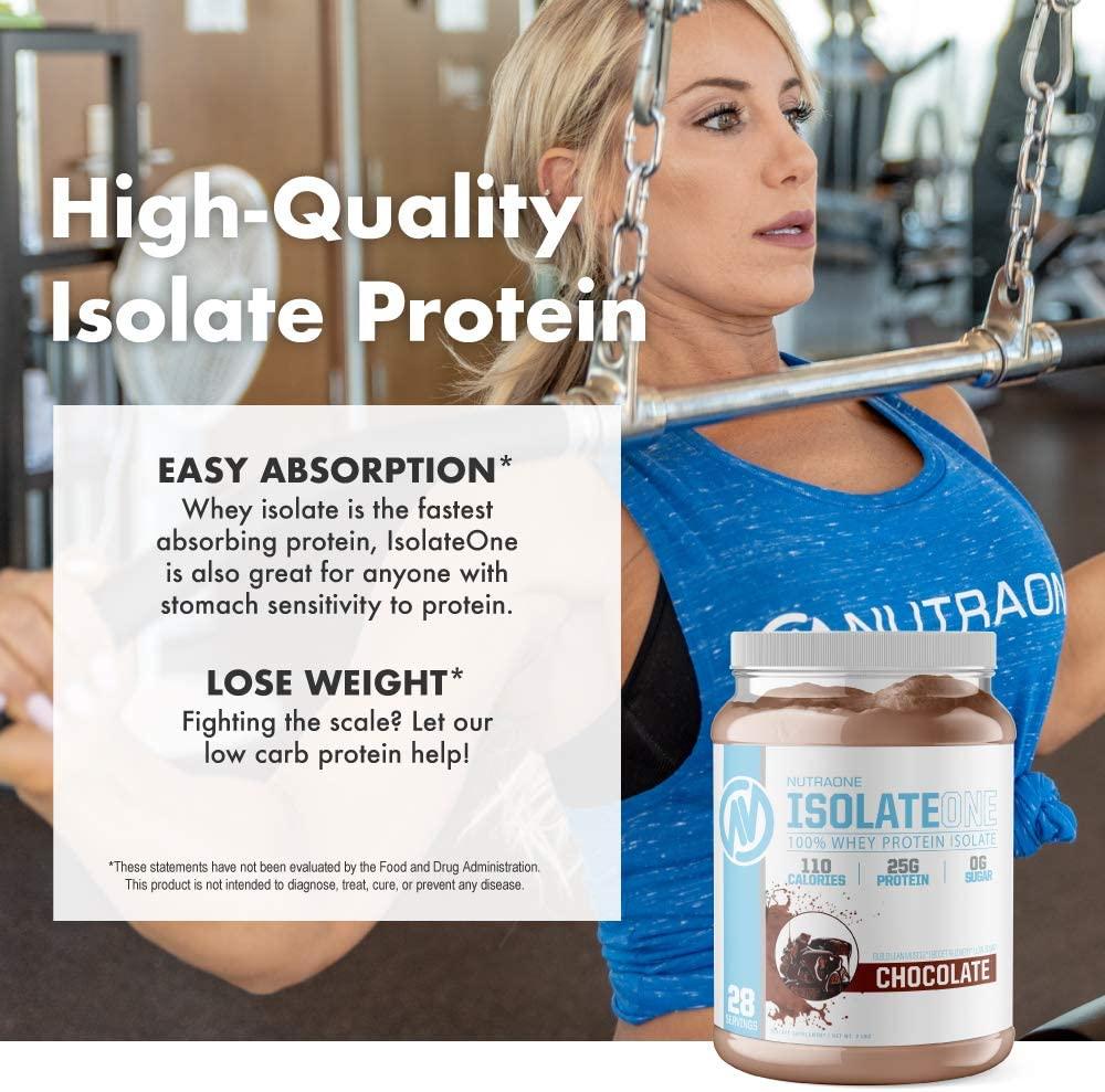 IsolateOne Whey Isolate Protein Powder by NutraOne â 100% Pure Whey ...
