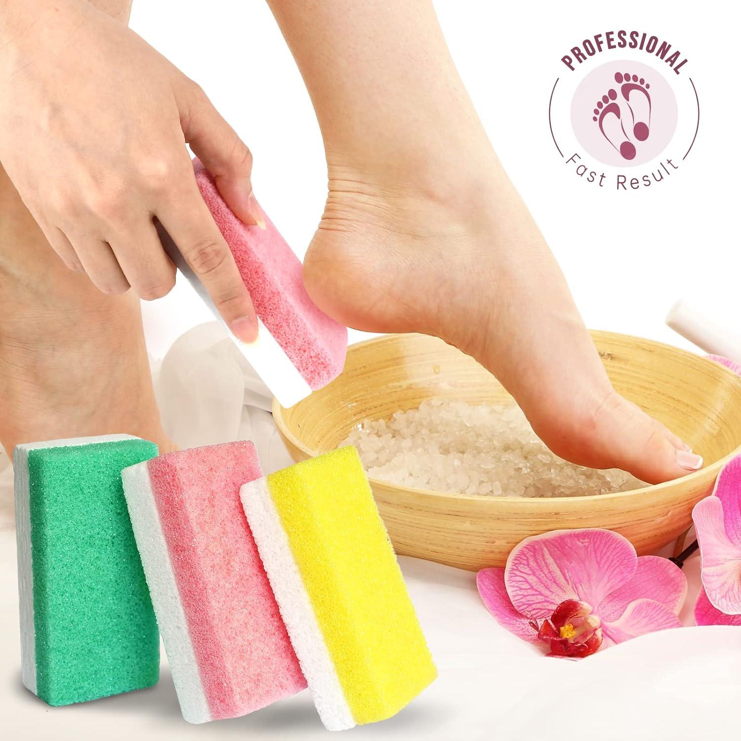 Foot Pumice Stone for Feet Dead Skin Callus Remover Scrubber Pedicure ...