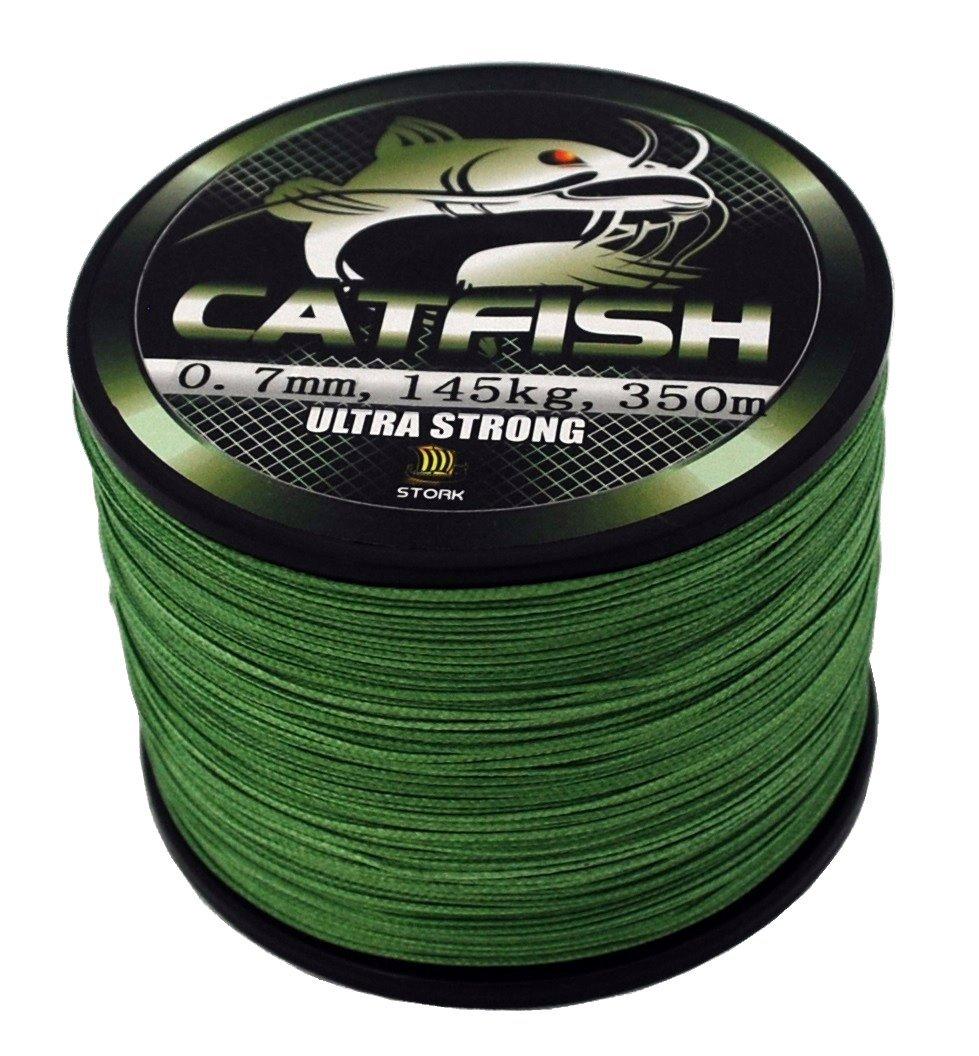 Buy Stork Catfish 8-Ply Braided Fishing Line - 350m Moss Green 145kg ...