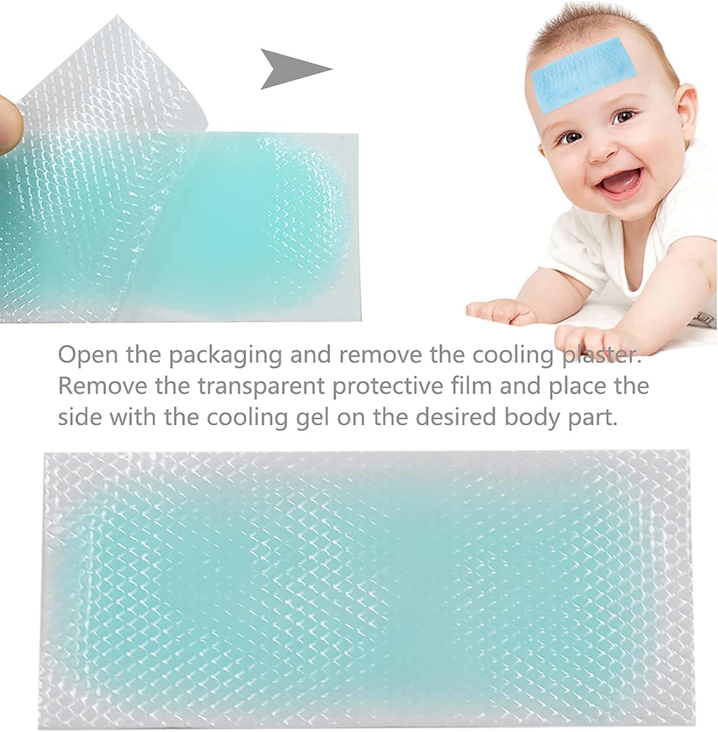 40 Pack Cooling Gel Patches for Headache Relief - Fever Cooling ...