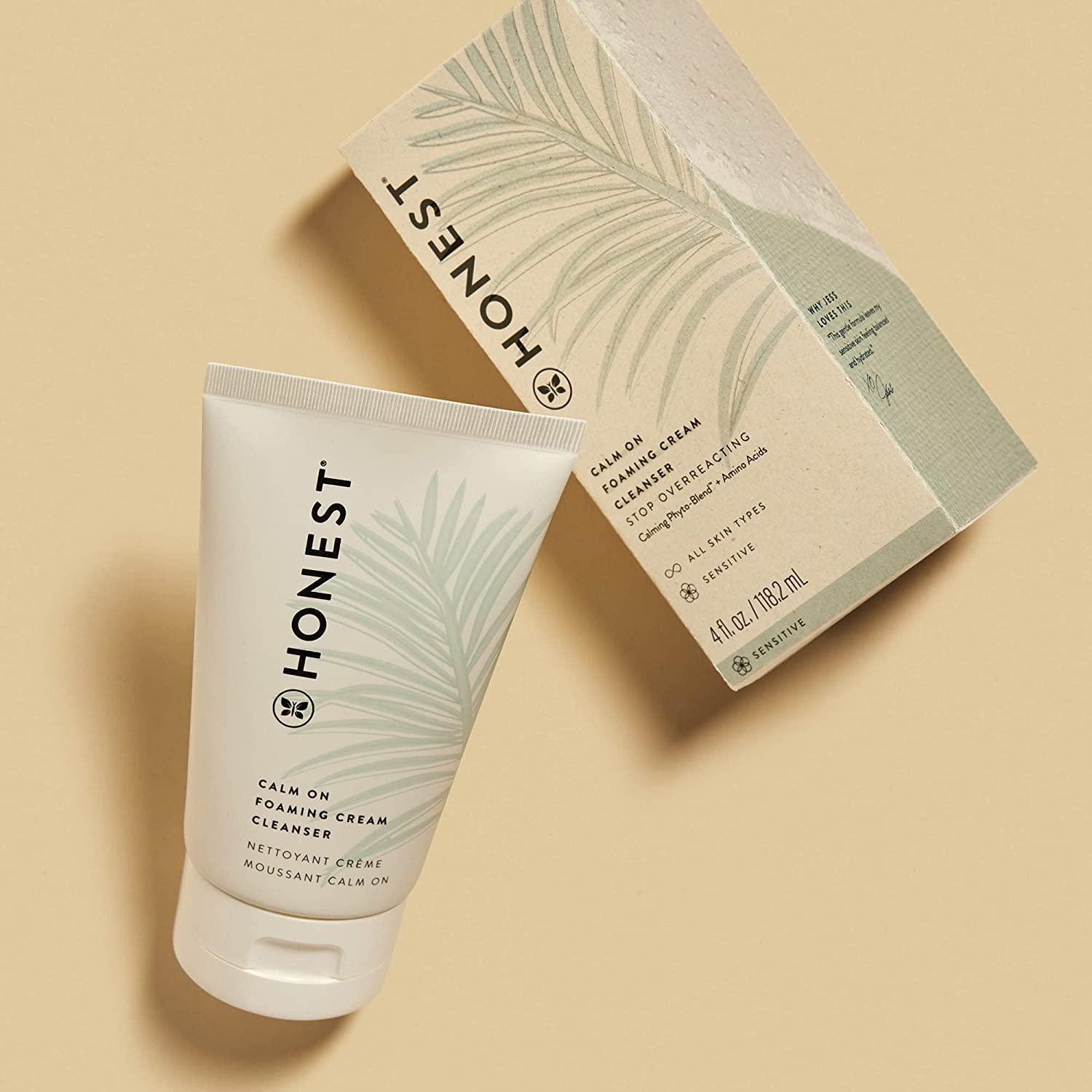 Honest Beauty Calm On Foaming Cream Cleanser - 4 Fl Oz | Hyaluronic ...