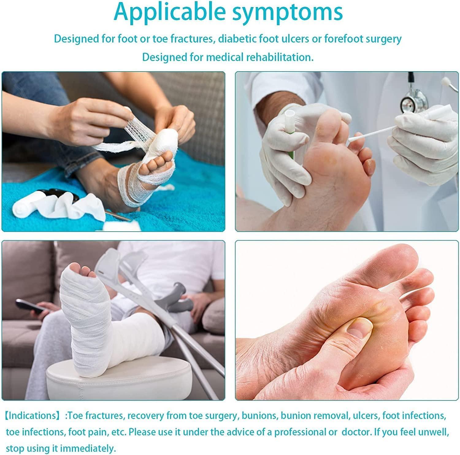 Adjustable Post Op Recovery Shoe for Foot Off-Loading - Medical Walking ...