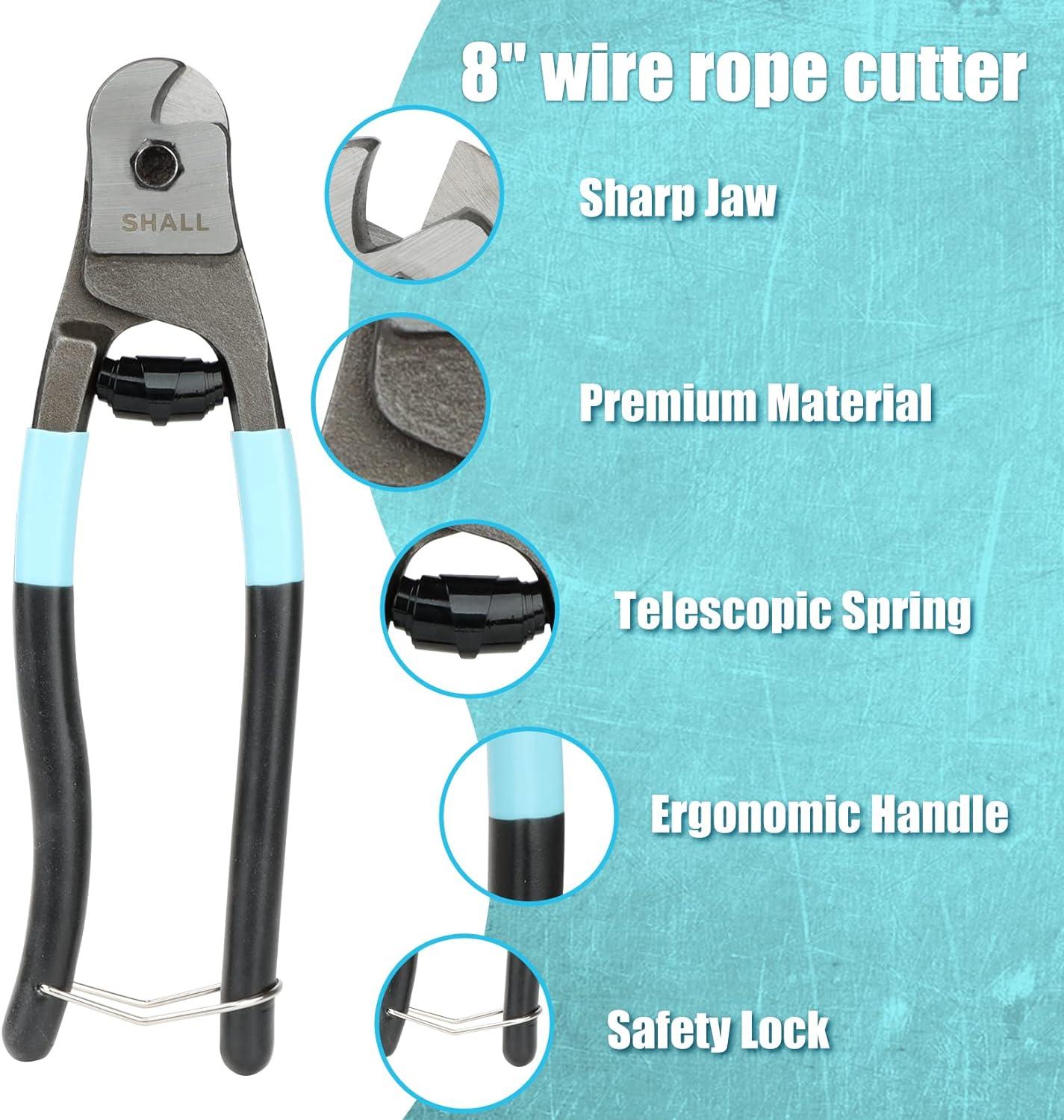 SHALL 3-Piece Bolt Cutter Kit 14" Heavy Duty Bolt Cutter 8" Wire Cutter ...