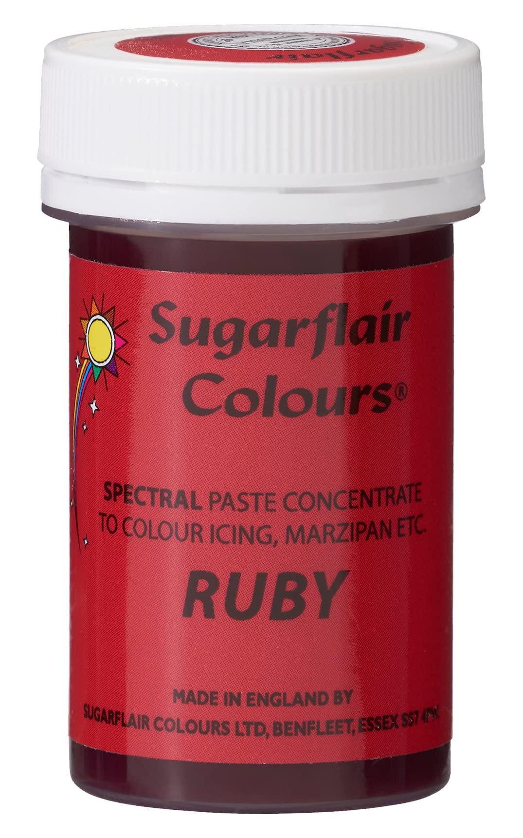 Ruby Spectral Food Colouring Paste - 25g | Highly Concentrated Dye for ...