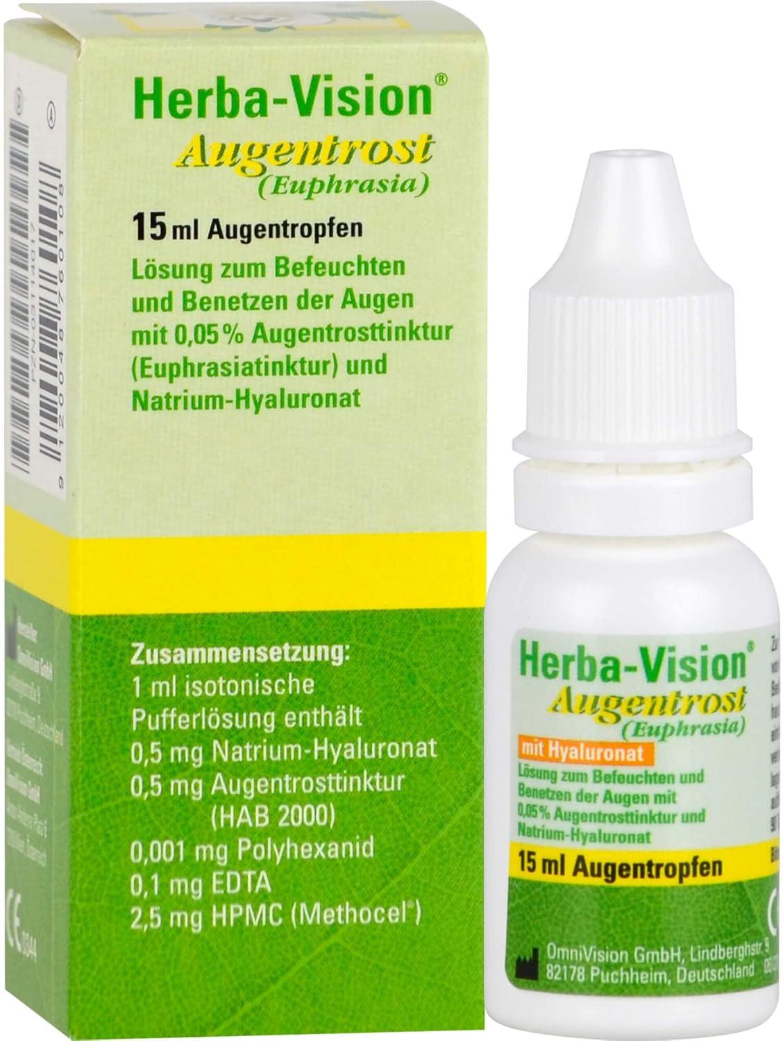 Herba-Vision Eyebright Eye Drops 15ml | Soothes Eye Discomfort | Buy ...