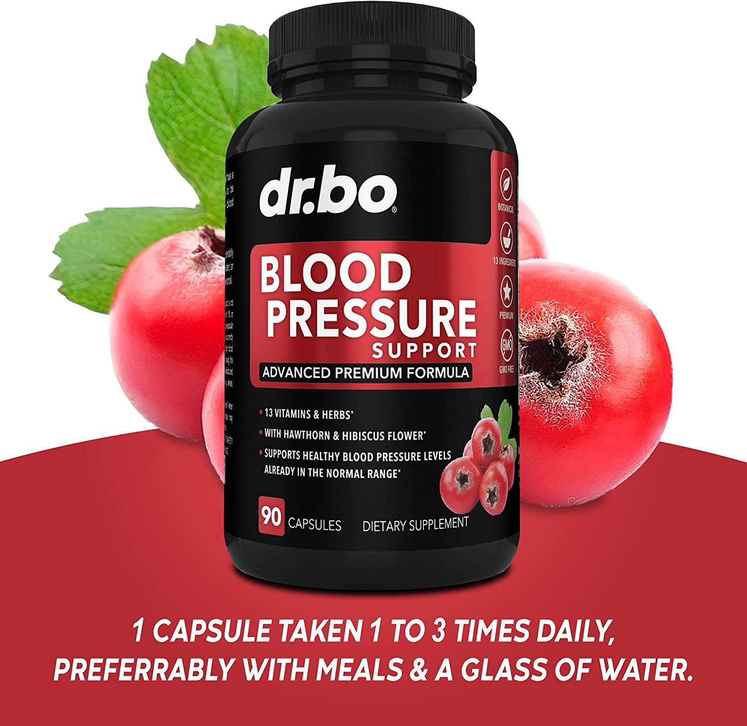 Blood Pressure Support Supplement - Natural Herbal Formula for Heart ...