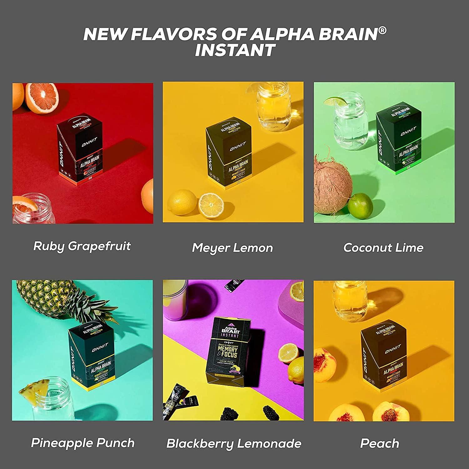 ONNIT Alpha Brain Instant (30ct Box) - Nootropic Brain Booster ...