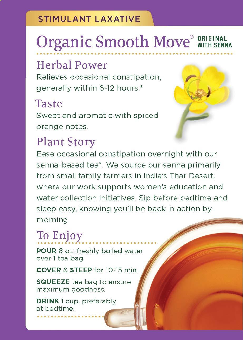 Traditional Medicinals Organic Smooth Move Senna Tea - 96 Tea Bags ...
