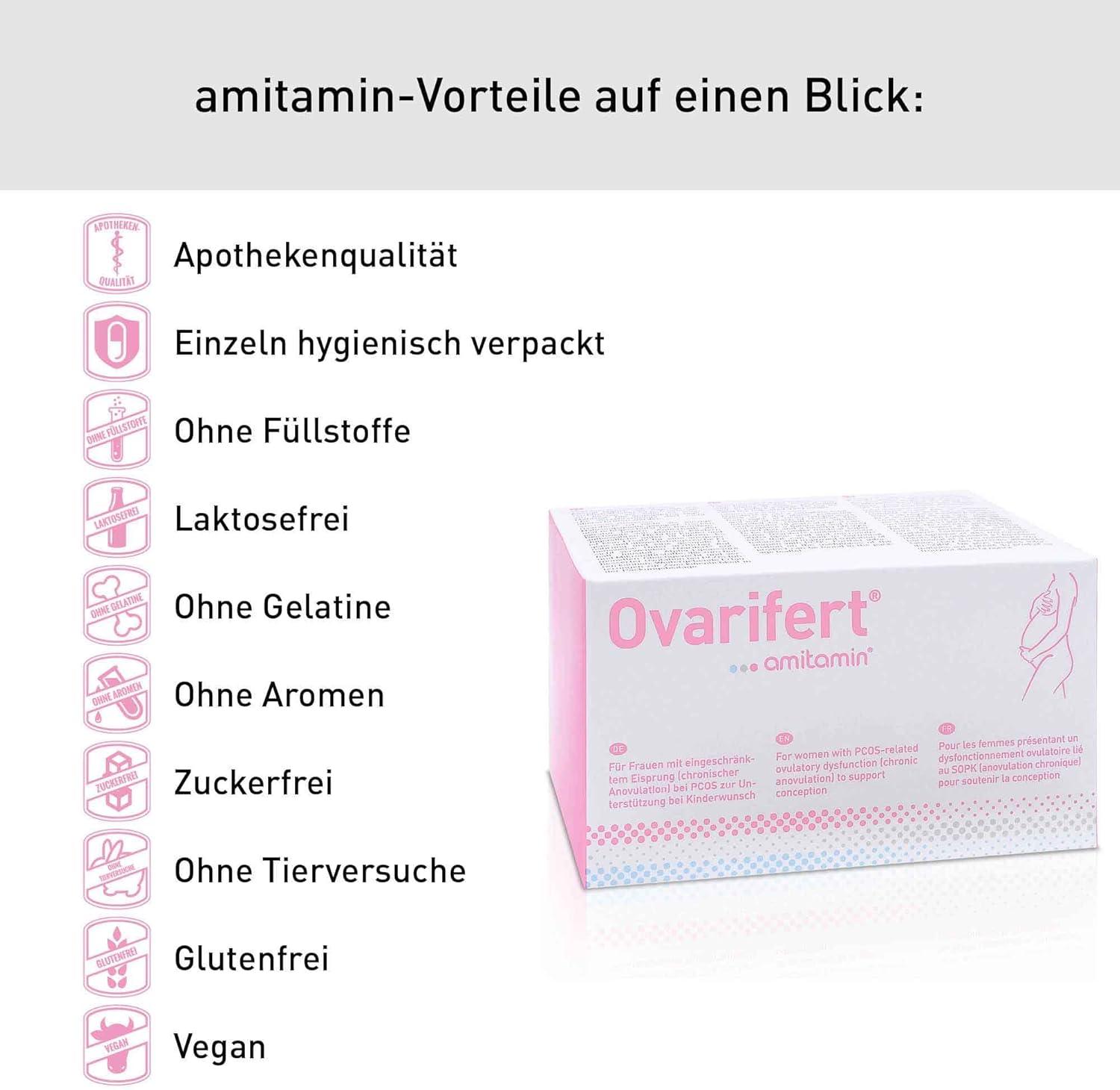 Amitamin Ovarifert Inositol Formula for PCOS - High Dose 360 Capsules ...