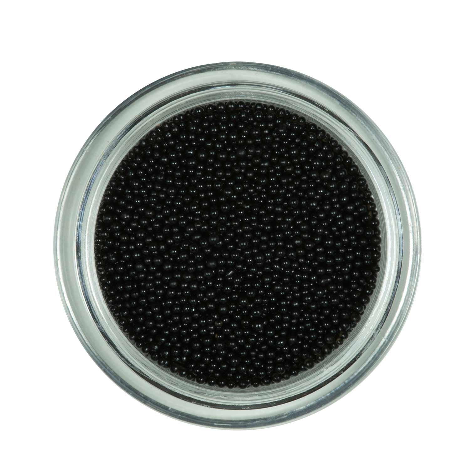 N&BF Black Nail Art Microbeads | Caviar Nails Micro Pearls for UV Gel ...