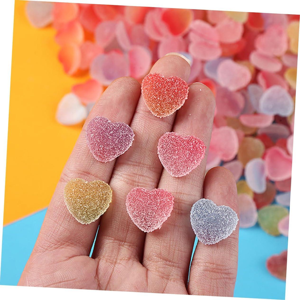 Toyvian 60pcs Simulation Gummies Candies Models Resin Candy ...