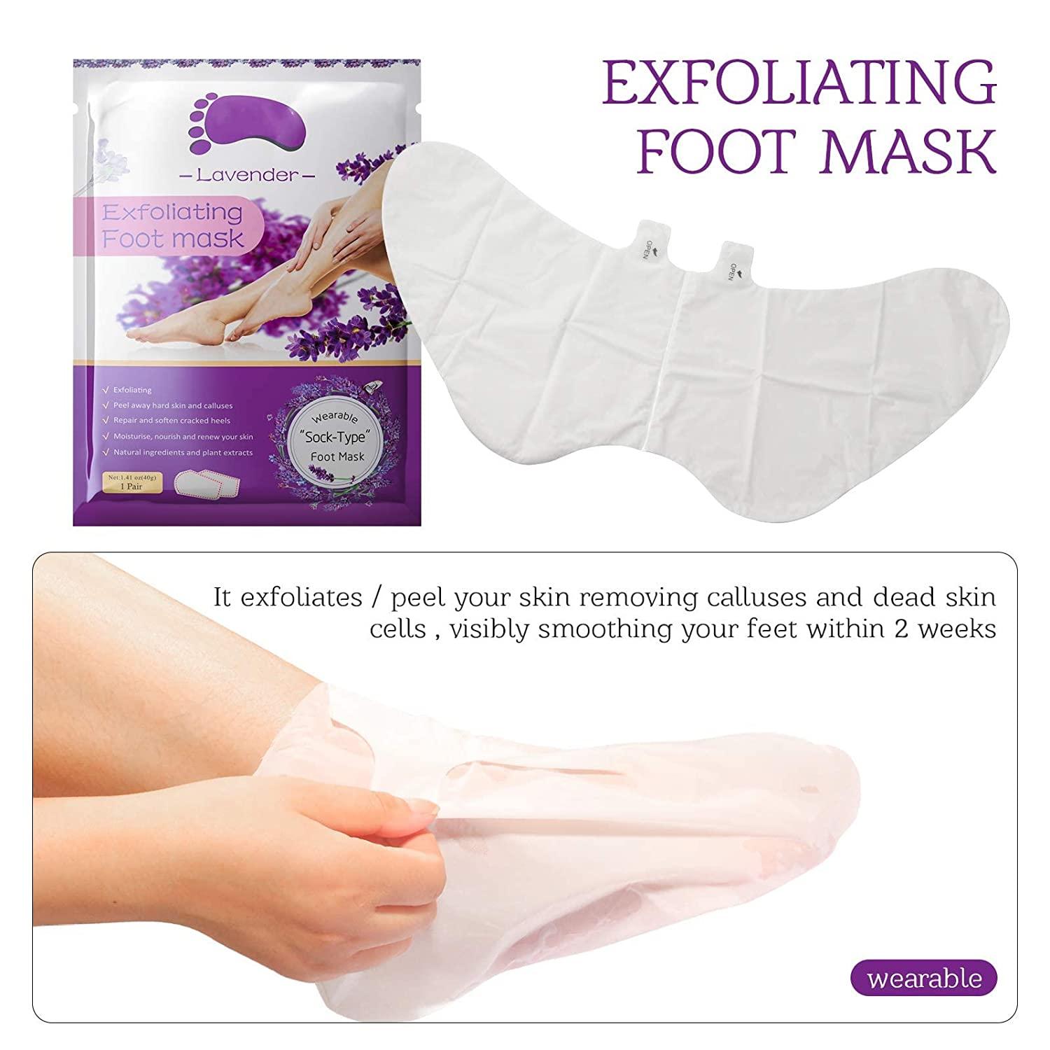 Foot Peel Mask - 5 Pack | Exfoliating Feet Mask for Baby Soft Skin ...