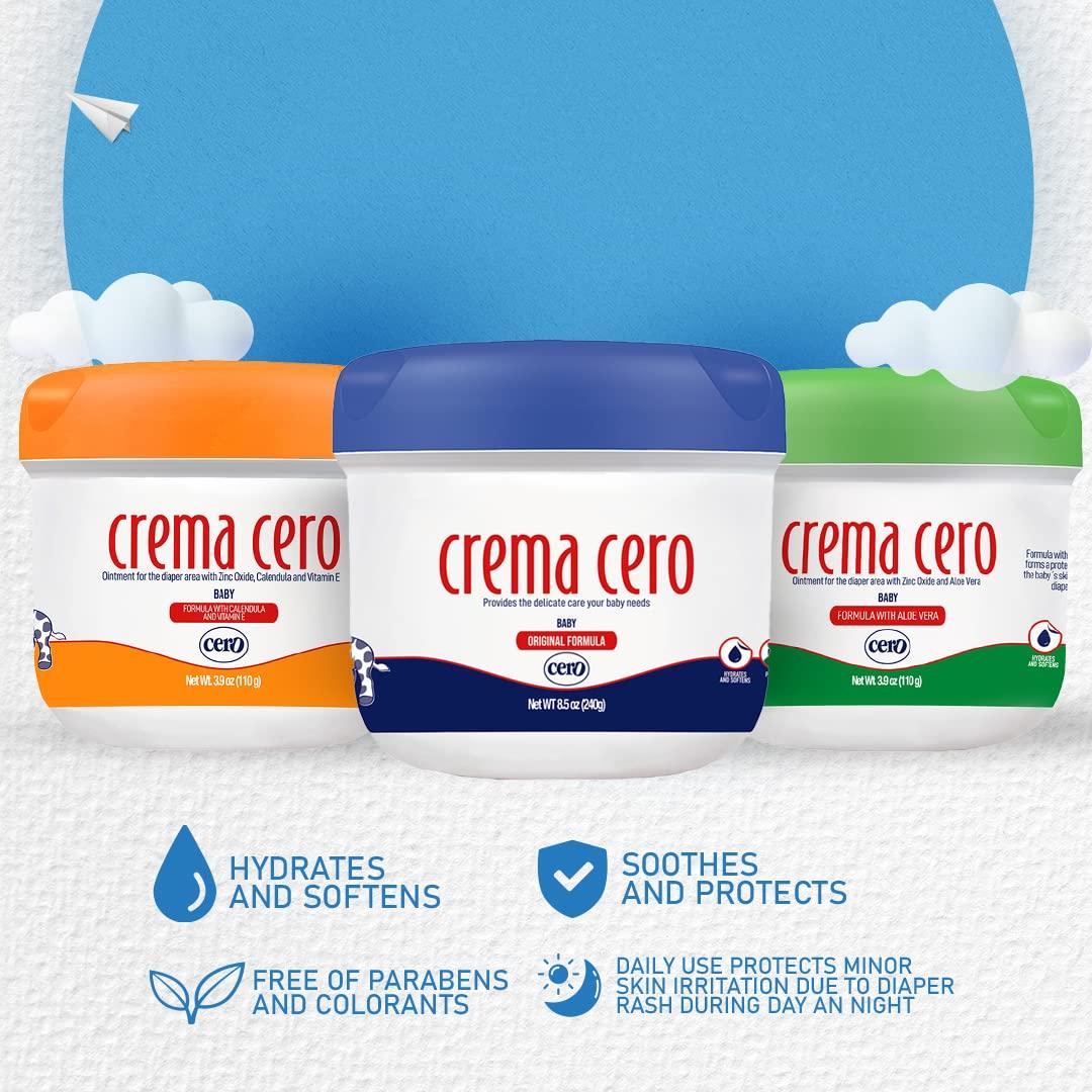 Crema Cero Original Formula Zinc Oxide Diaper Rash Ointment 3.9 oz ...