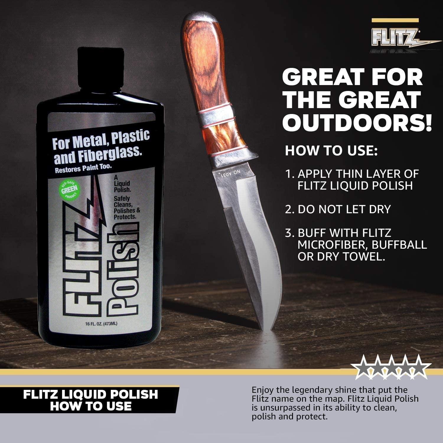 Flitz Multi-Purpose Polish & Cleaner Liquid for Metal, Plastic ...