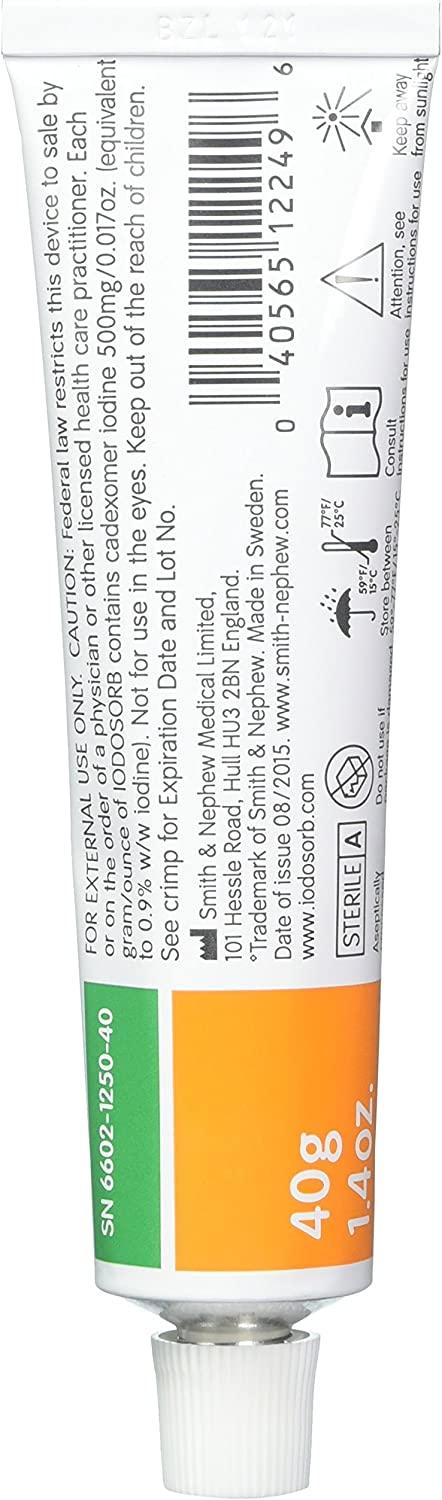 Iodosorb Wound Gel 40Gm Tube (0.9% Cadexomer Iodine) - Fast-Acting ... Iodosorb Wound Gel 40Gm Tube (0.9% Cadexomer Iodine) - Fast-Acting ...