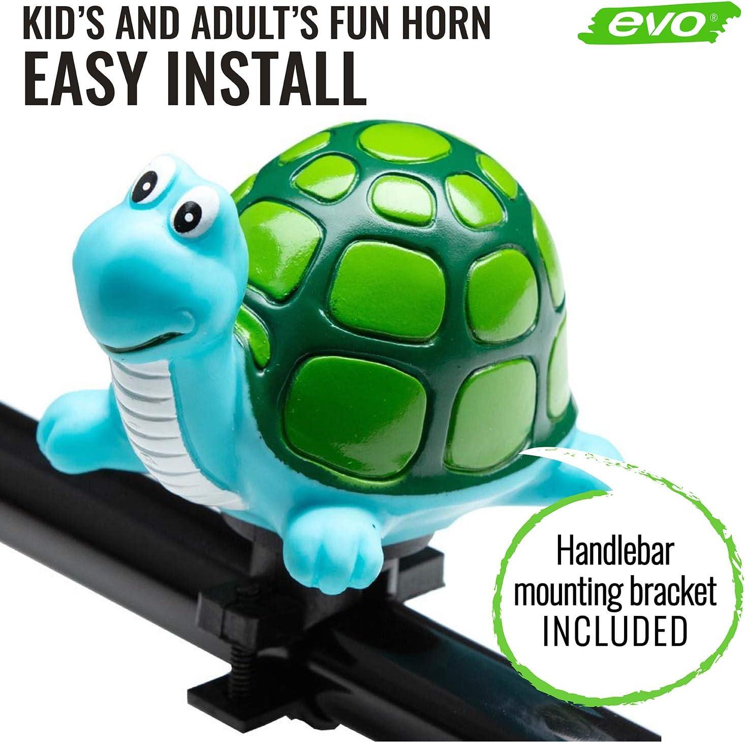 EVO Honk Honk Fun Bike Horn Turtle - Bicycle Honker for Kids and Adults ...