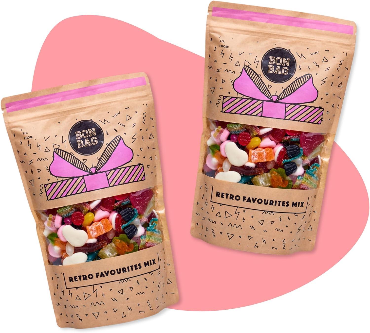 BON BAG - Classic Retro Favourites Pick And Mix Sweets 1L Pouch Party ...