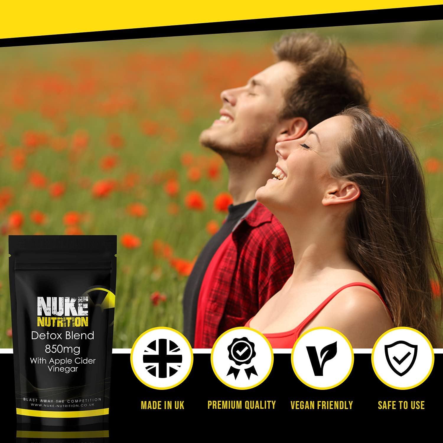 Nuke Nutrition Colon Cleanse - 180 Capsules for Gut Health - Detox ...