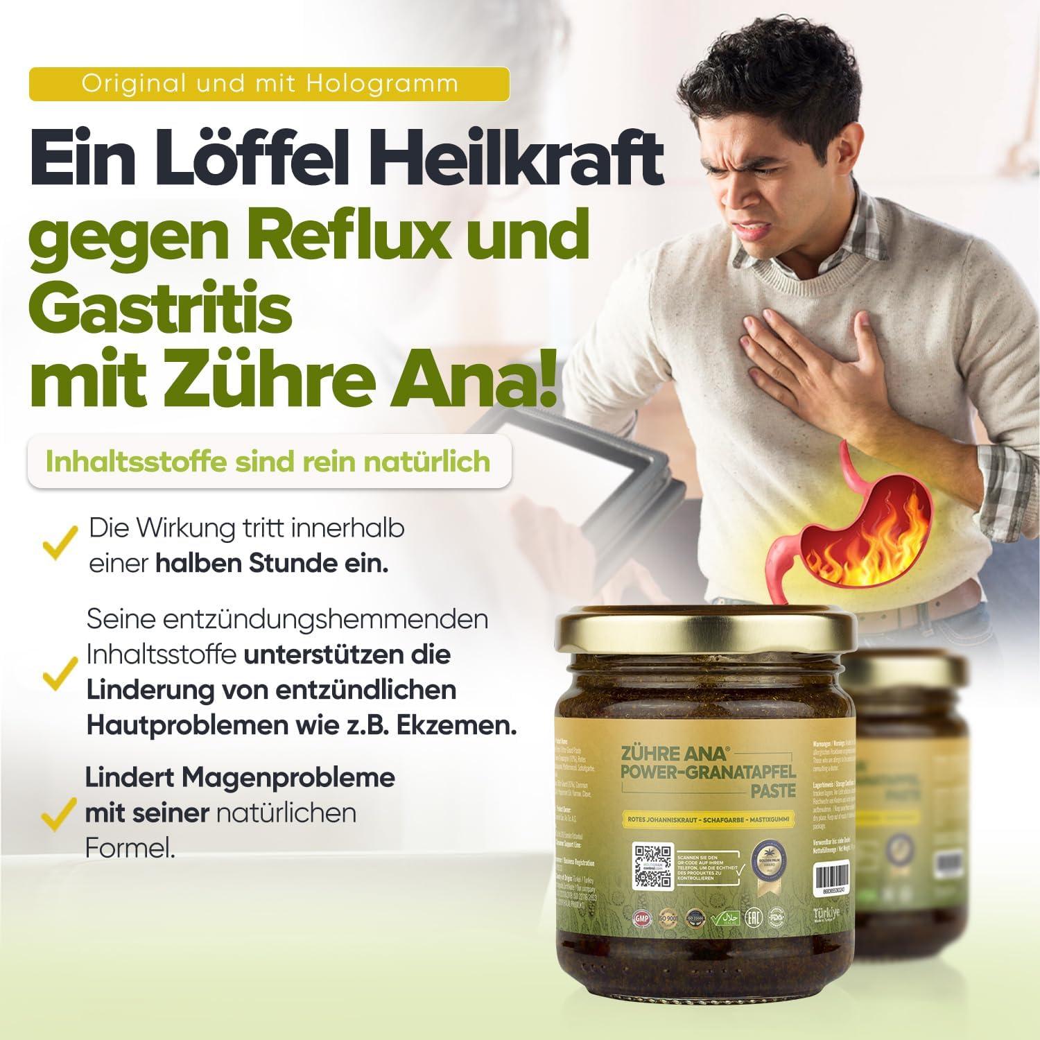 Z hre Ana Power Pomegranate Paste: 100% Natural Formulation | Natural Aid for Stomach Problems ...