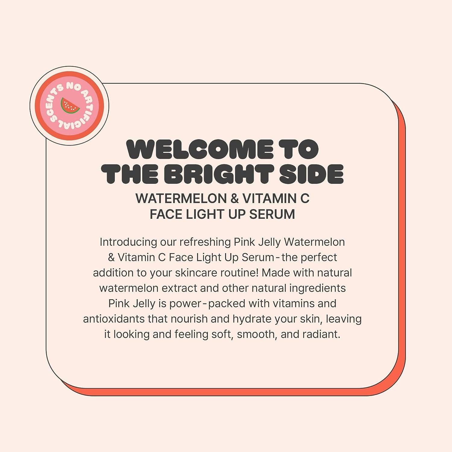 Preppy Skin Care Watermelon Vitamin Serum for Women - Pink Jelly ...