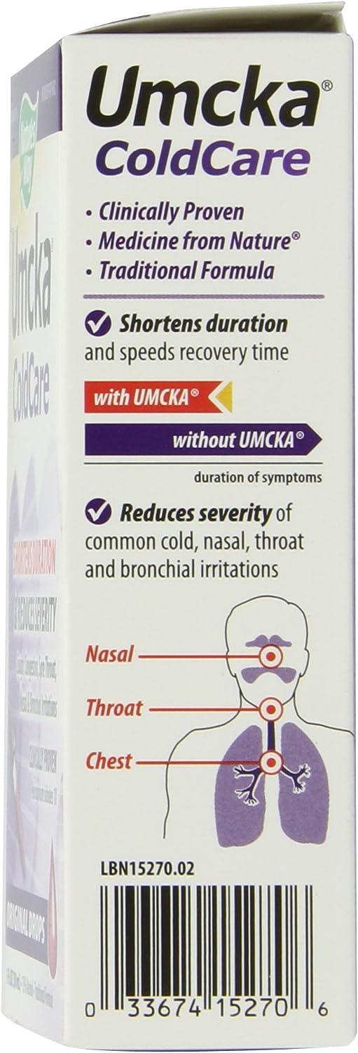 Nature's Way Umcka ColdCare Drops - Sore Throat, Cough & Congestion ...