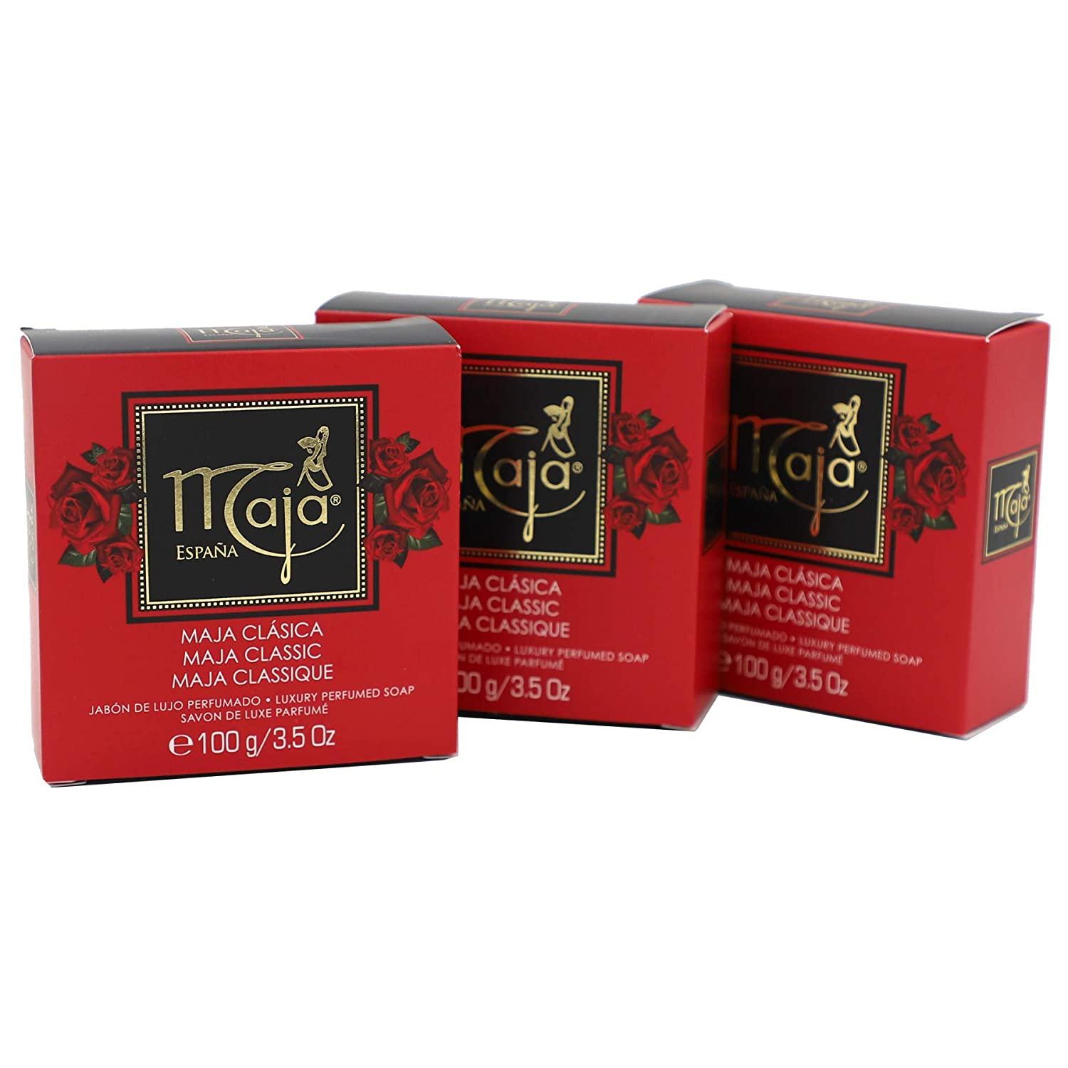Maja Classic Soap 3-Pack 3.5 Oz Bar Soaps Rose Scented Citrus, Oriental ...