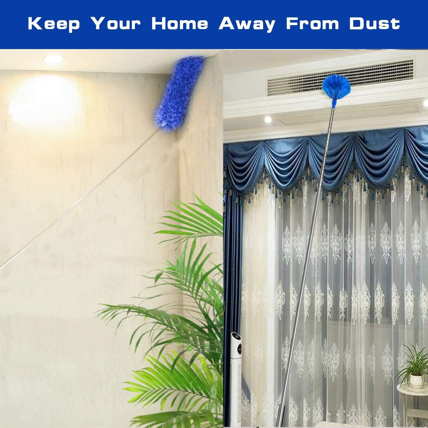 Microfiber Feather Duster 100 Extension Pole | Reusable & Washable ...