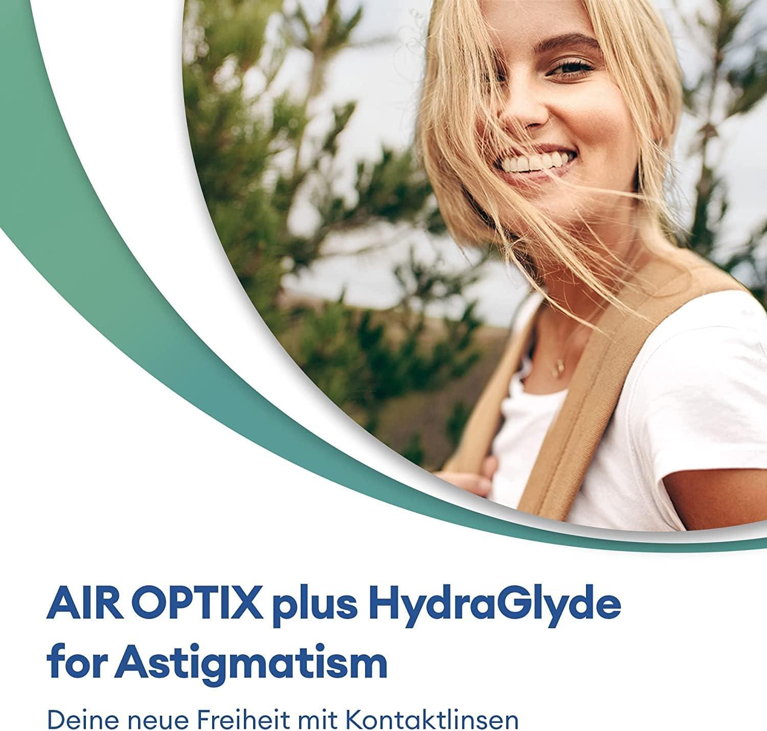 Buy Air Optix Plus HydraGlyde Monthly Soft Lenses for Astigmatism - 3 ...