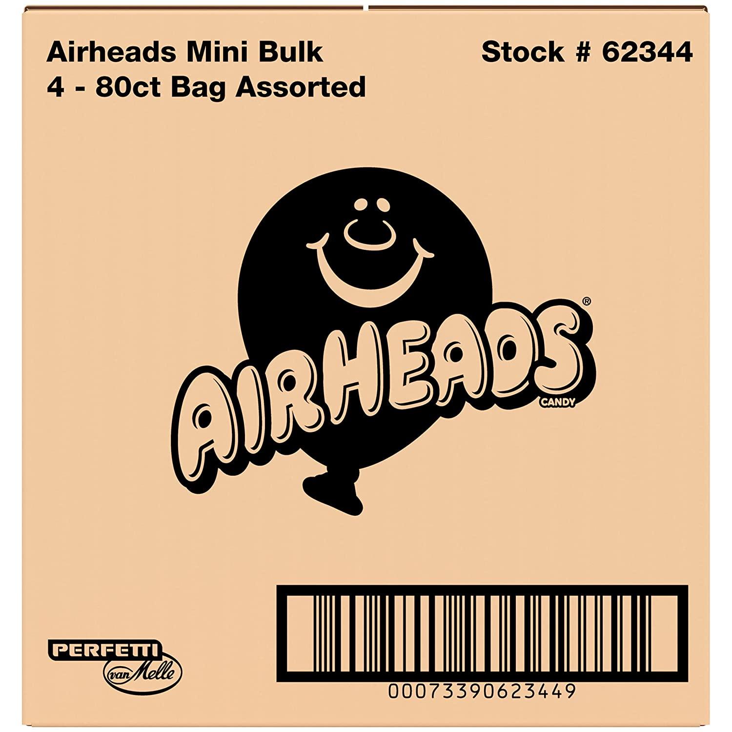 Airheads Candy Mini Bars Assorted Fruit Flavors Individually Wrapped ...