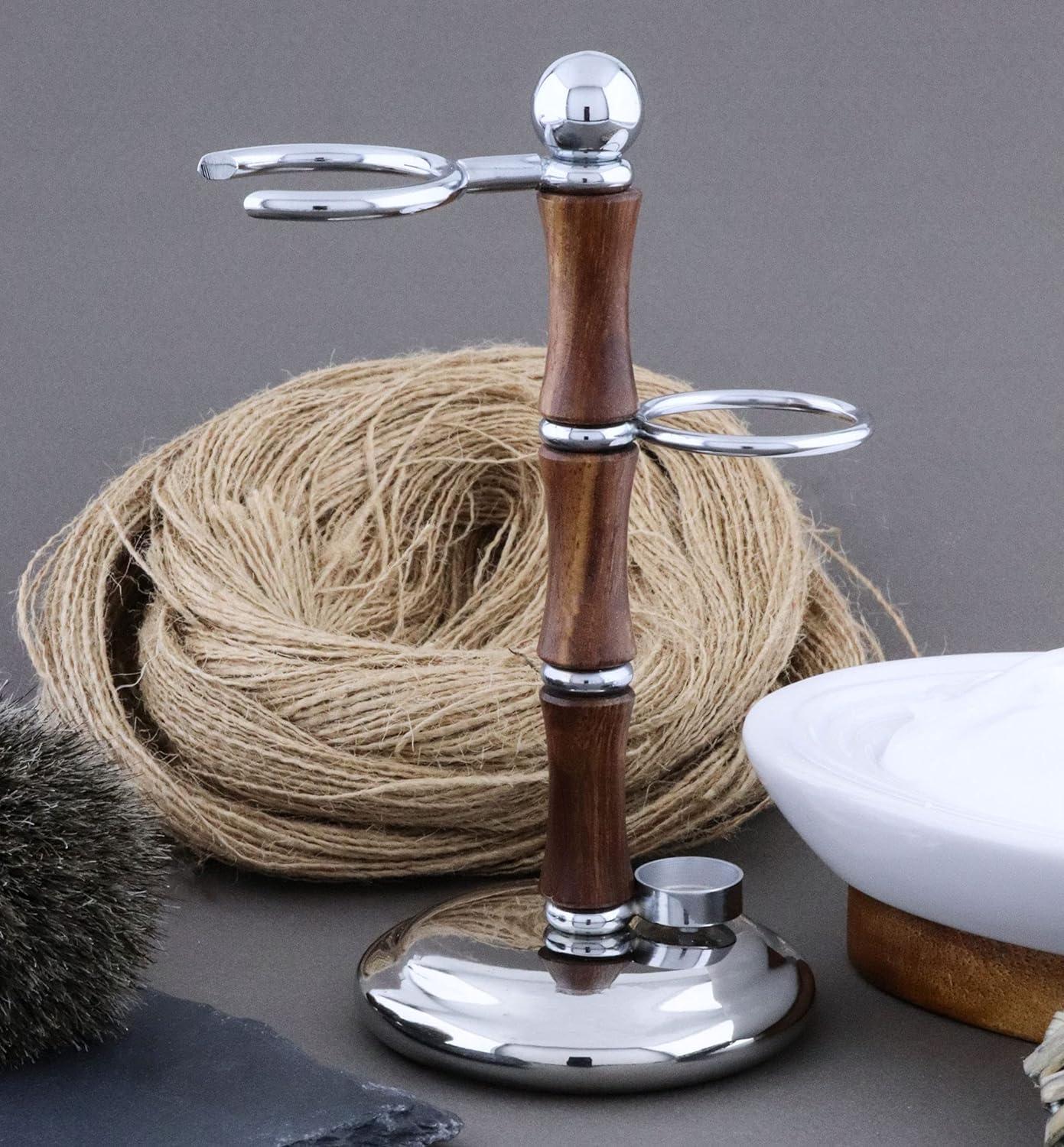 Haryali London 3-Part Razor Set | Sustainable Wooden Double Edge Safety ...