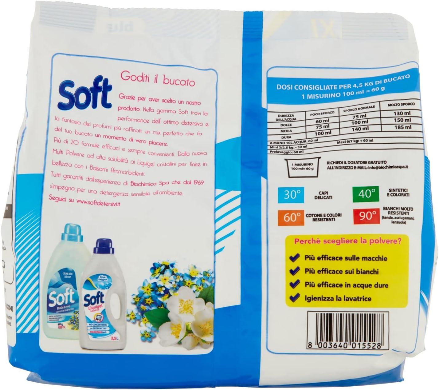Classic Soft Detergent Washing Machine Freshness 18 + 2 Scoops 1320 g ...