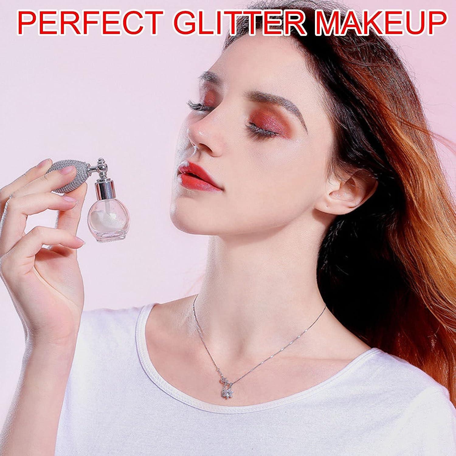 Shimmering Body Glitter Spray Highlighter Powder for Hair, Face & Body ...