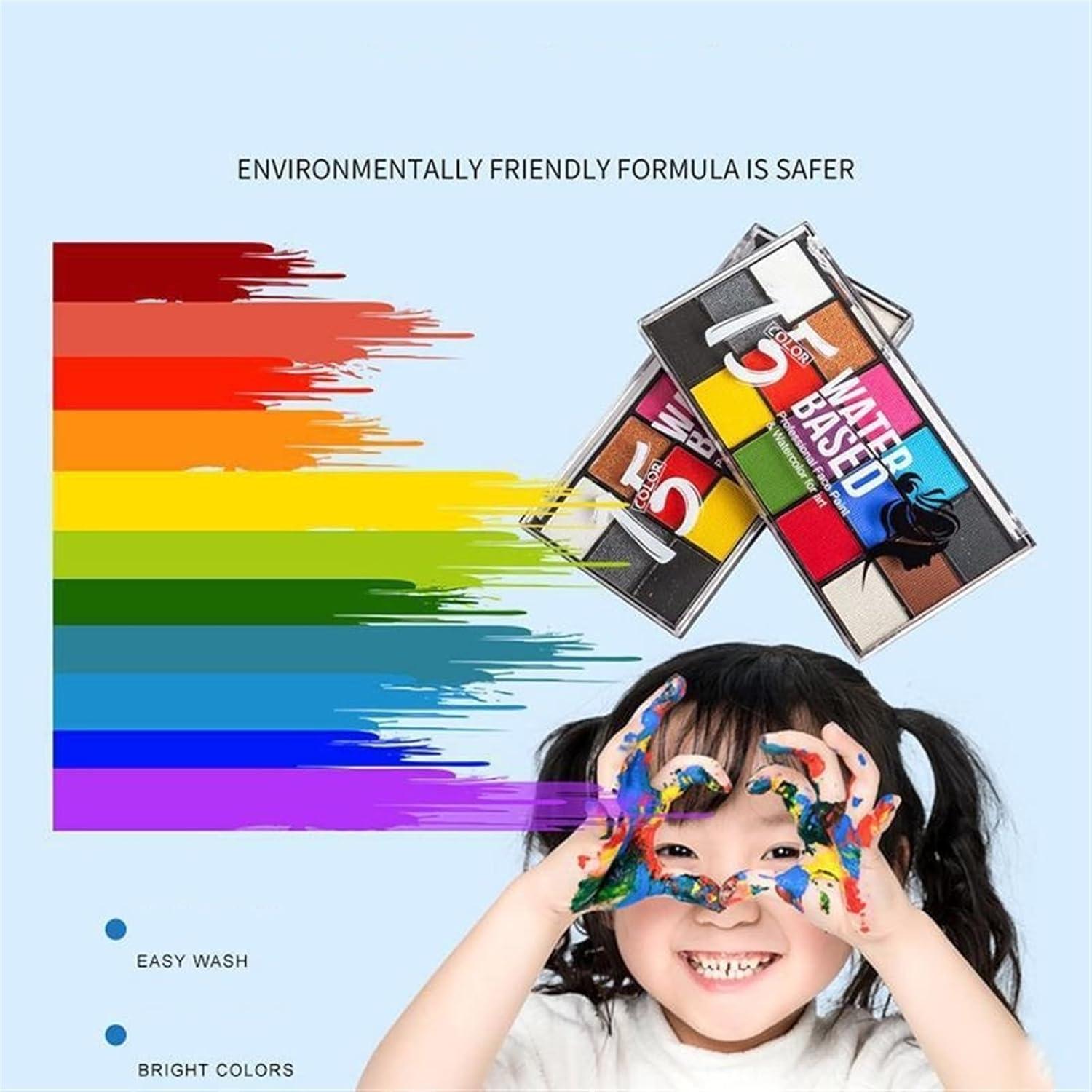 Ultimate Face Painting Kit - Body Paint for Halloween & Christmas ...