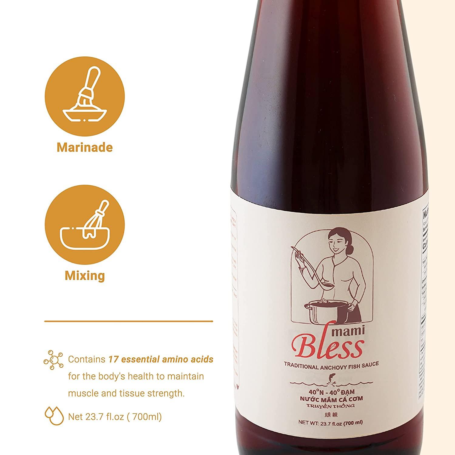 Bless Mami Fish Sauce 40N | Asian Cooking Sauce | 100% Pure Vietnamese ...