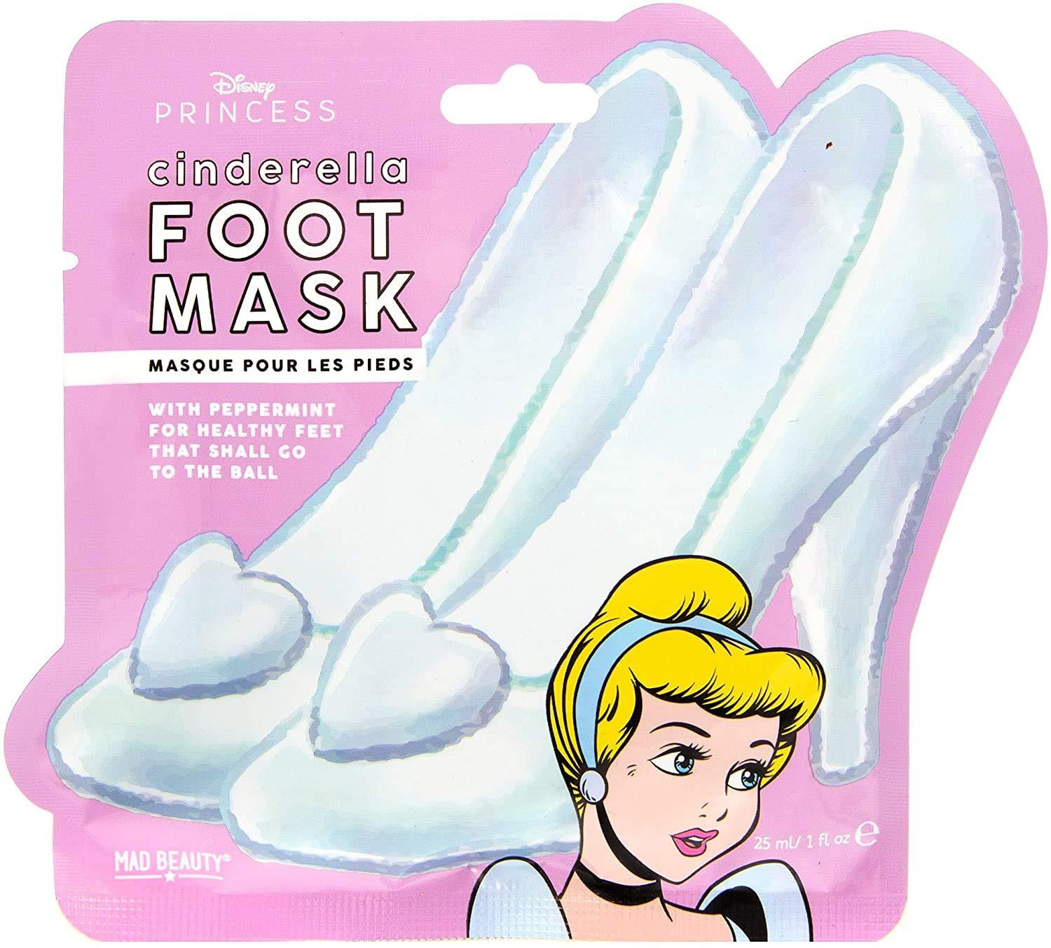 MAD BEAUTY Disney Princess Cinderella Foot Mask Peppermint Infused To ...