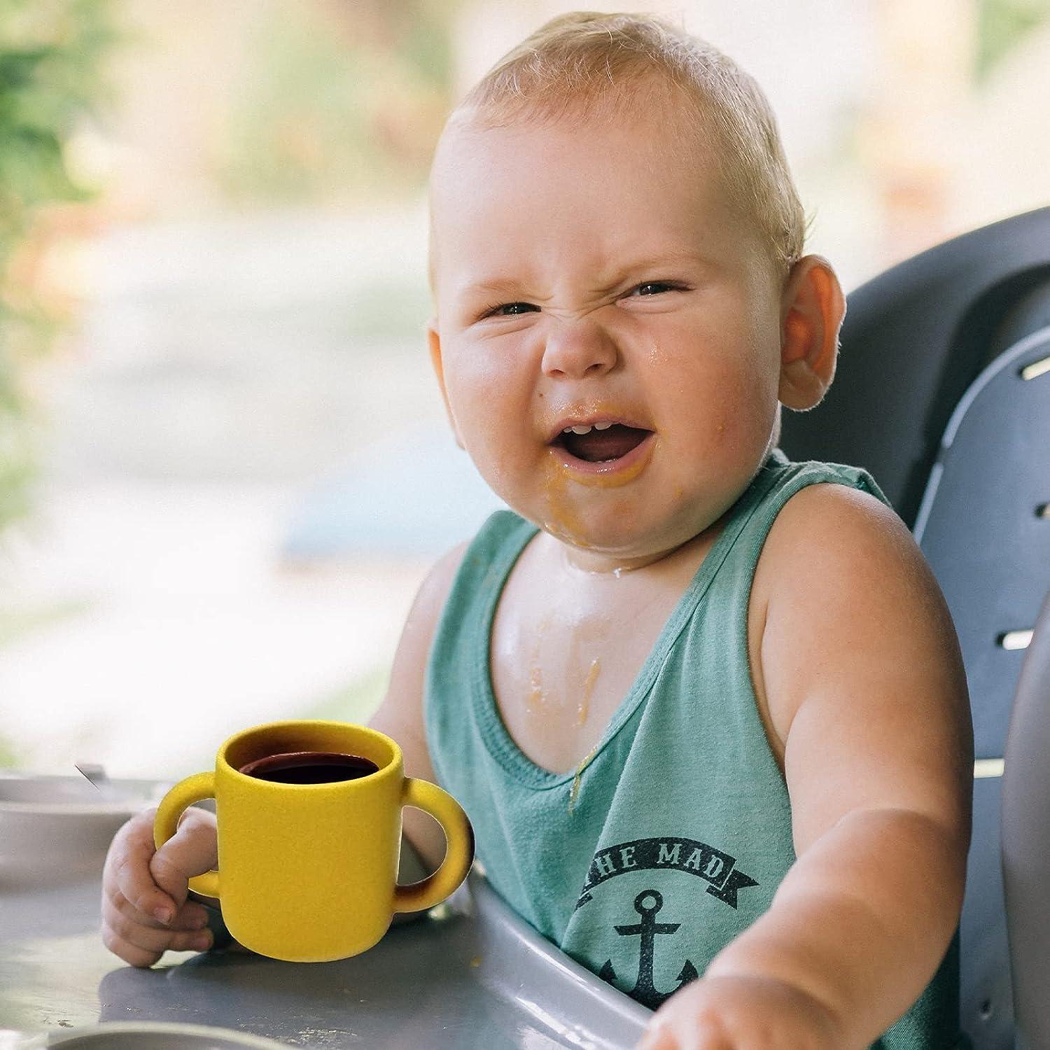 Silicone Training Cup for Infants - 5oz Open Cup with Handles ...