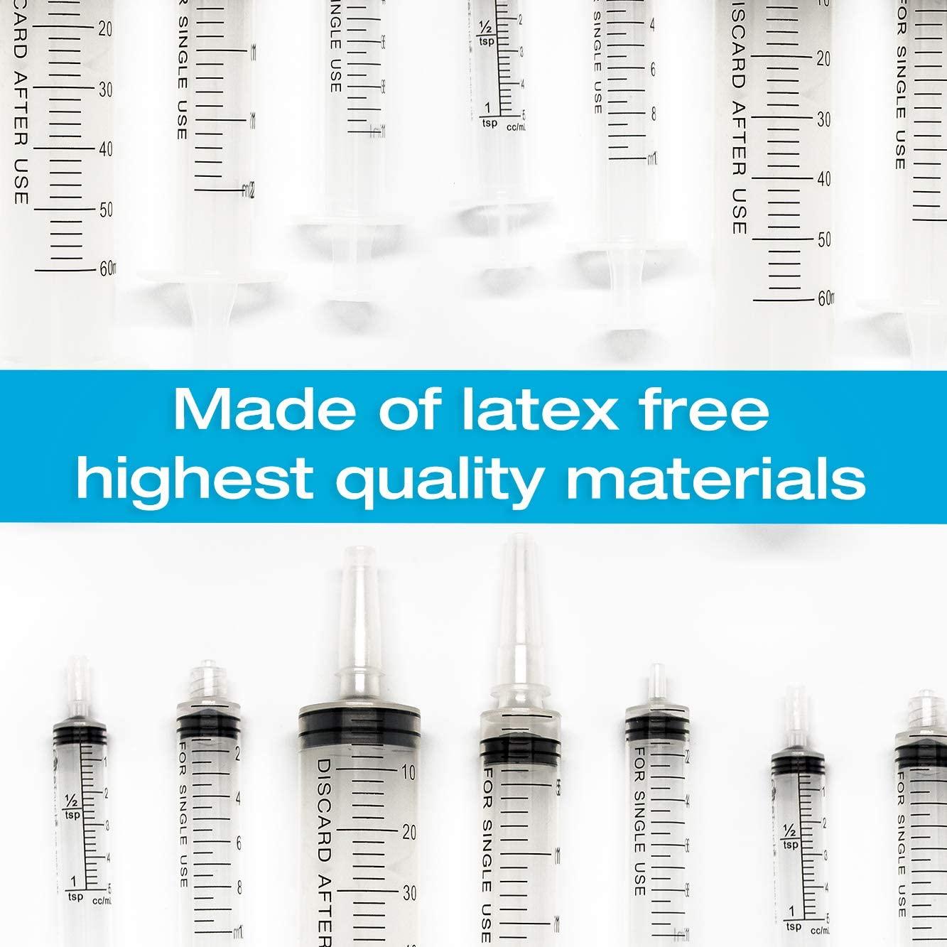 20ml Oral Dispenser Syringe with Covers 50 Pack - Sterile Plastic ...