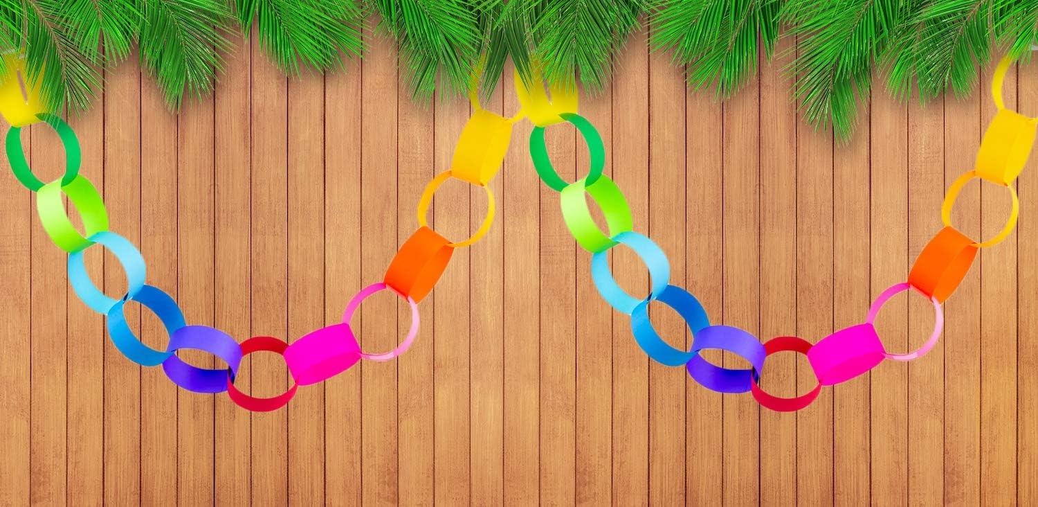 Mighty Bright Paper Chain Strips 1"X8" 180/Pkg-Assorted Colors Bright ...