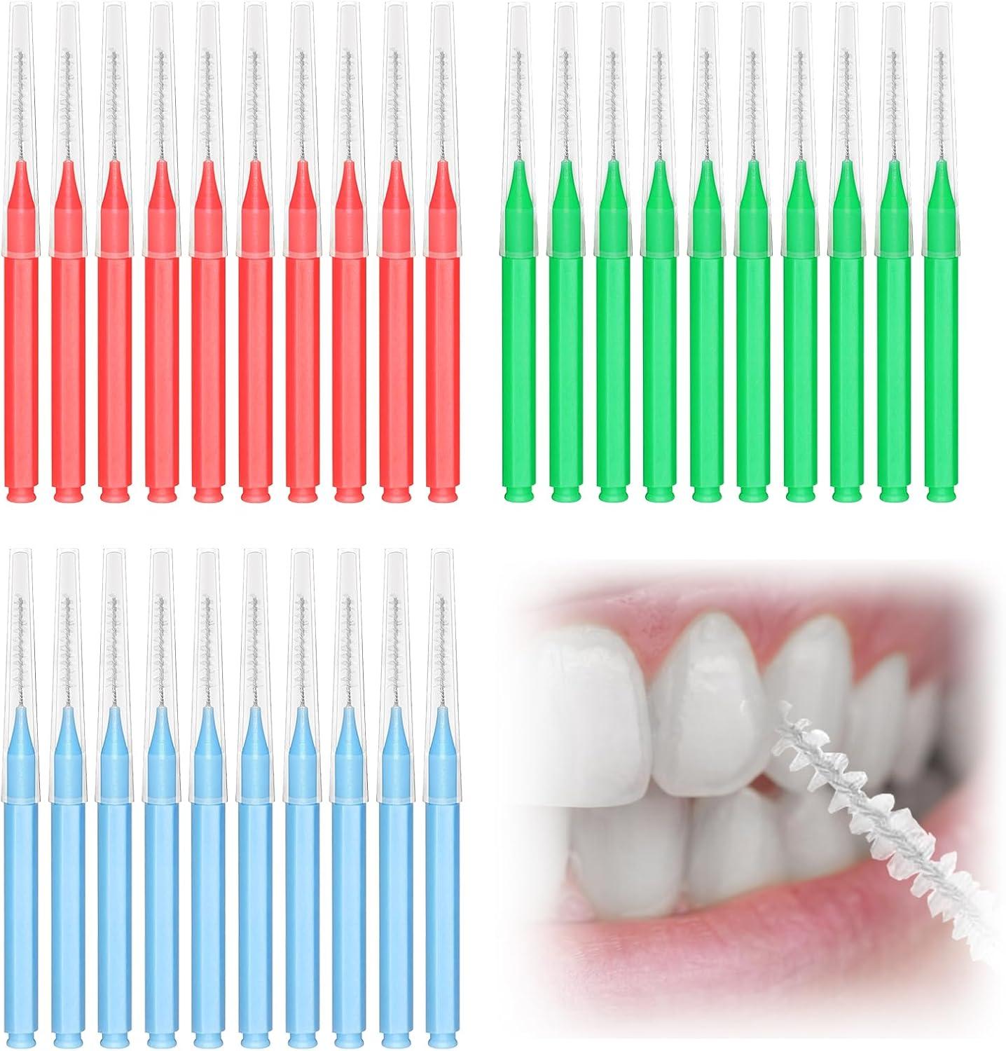 Fluhaw Interdental Brushes - 30 Pack Type I | Portable Orthodontic Gap ...