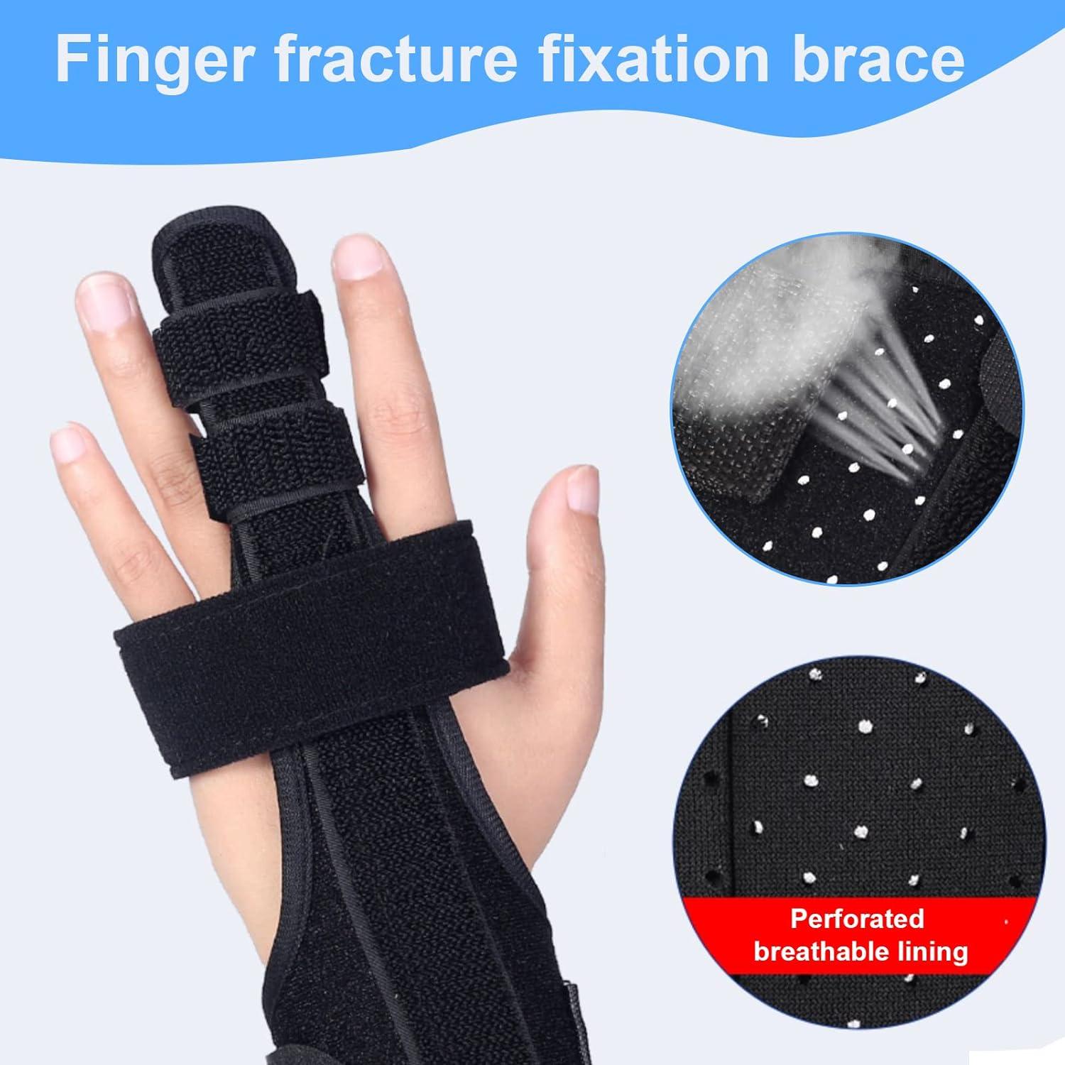 Jetisva Trigger Finger Splint Support with Wrist Brace - Adjustable ...