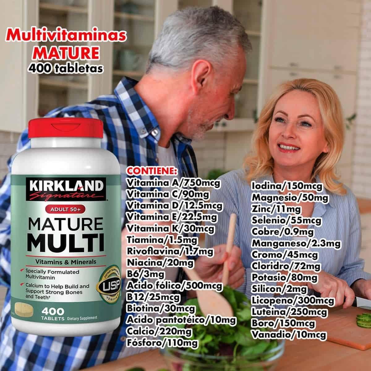 Kirkland Signature Mature Multi Adult 50+ Bundle - 900 Tablets Combo ...
