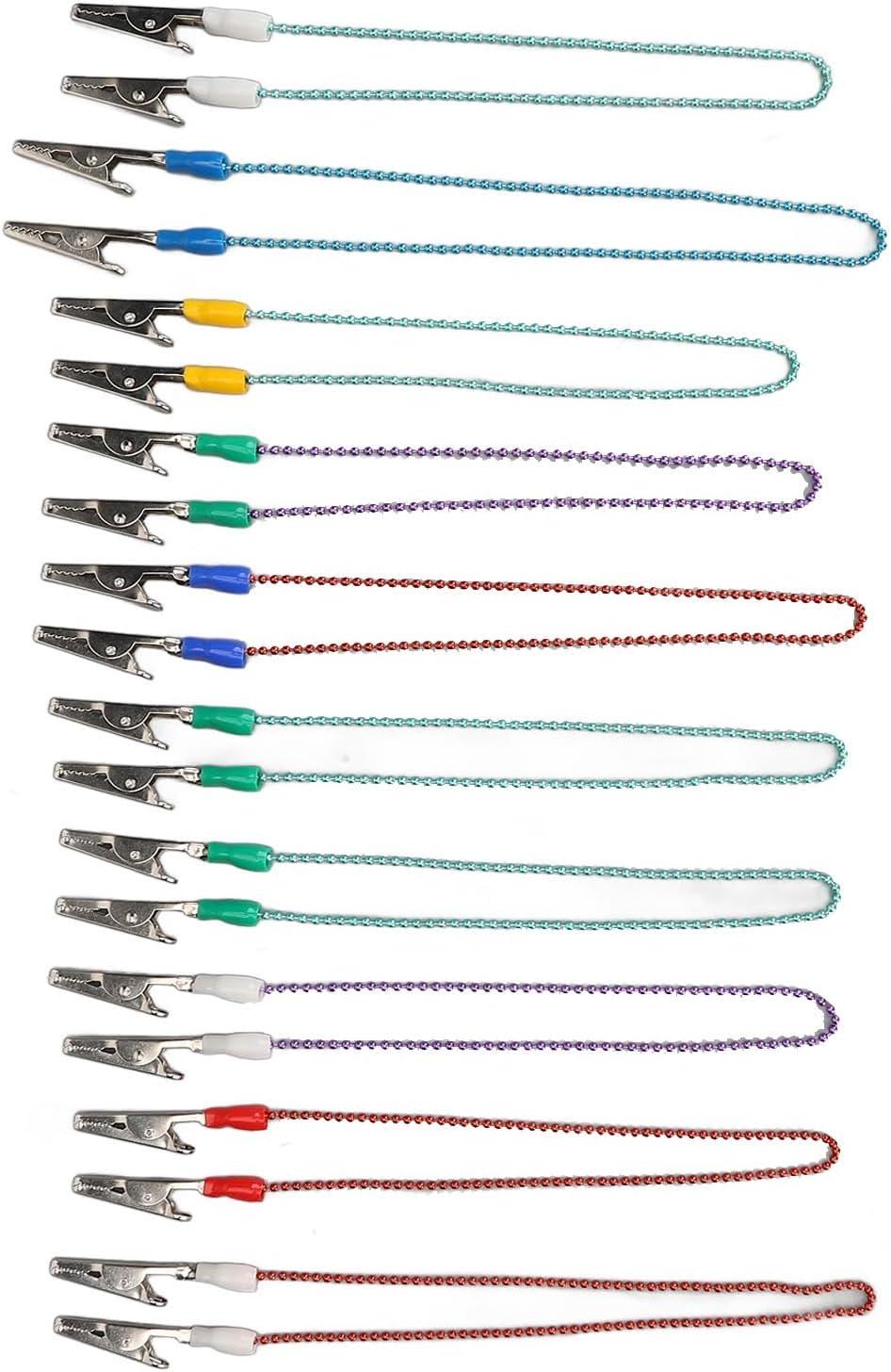 Stainless Steel Dental Bib Holder Clips - Pack of 10 Versatile Two-Head ...