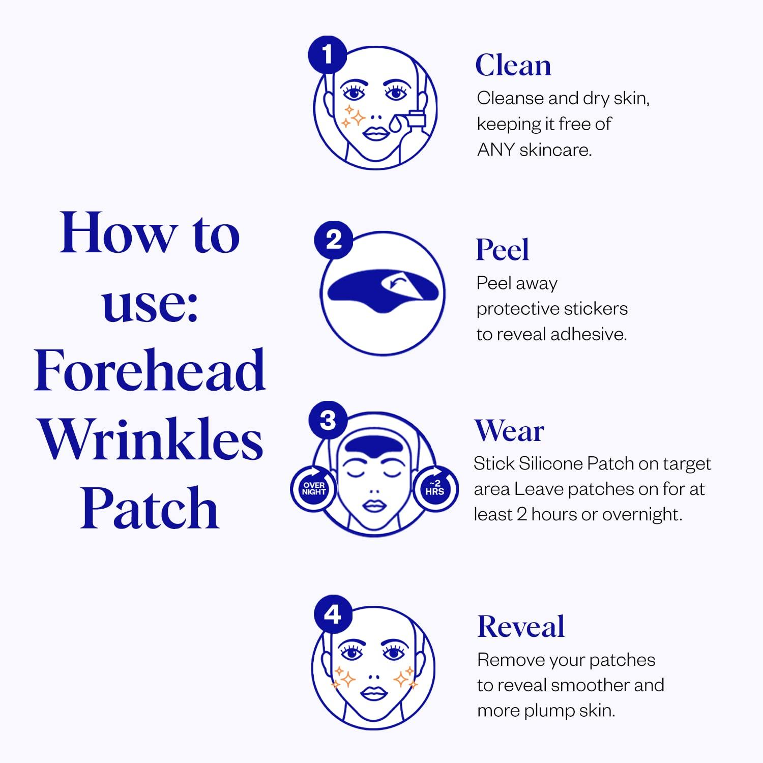 Wrinkles Schminkles Forehead Wrinkle Patches 2-Pack | Reusable Silicone ...